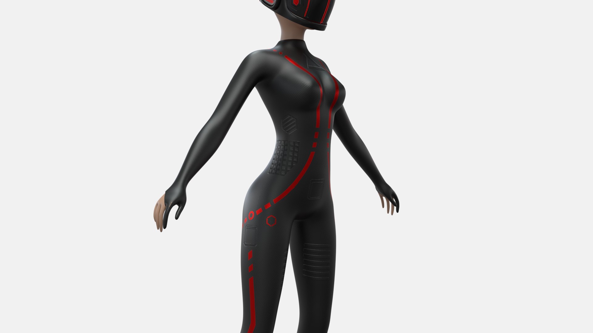 Tron Legacy Woman Racer 3D Model - TurboSquid 1930269