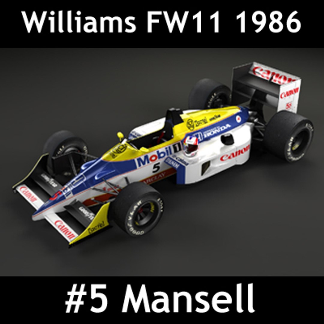 3d Model William Fw11 F1 Car