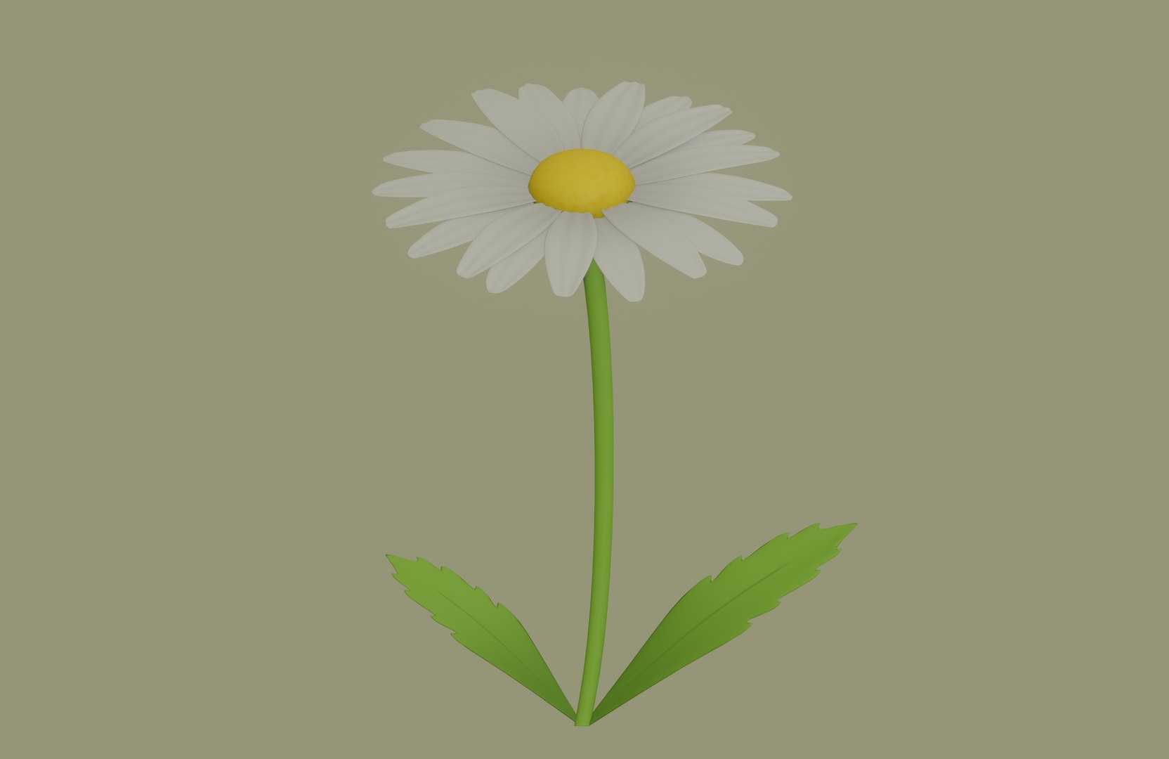 3D Daisy Flower - TurboSquid 2057982