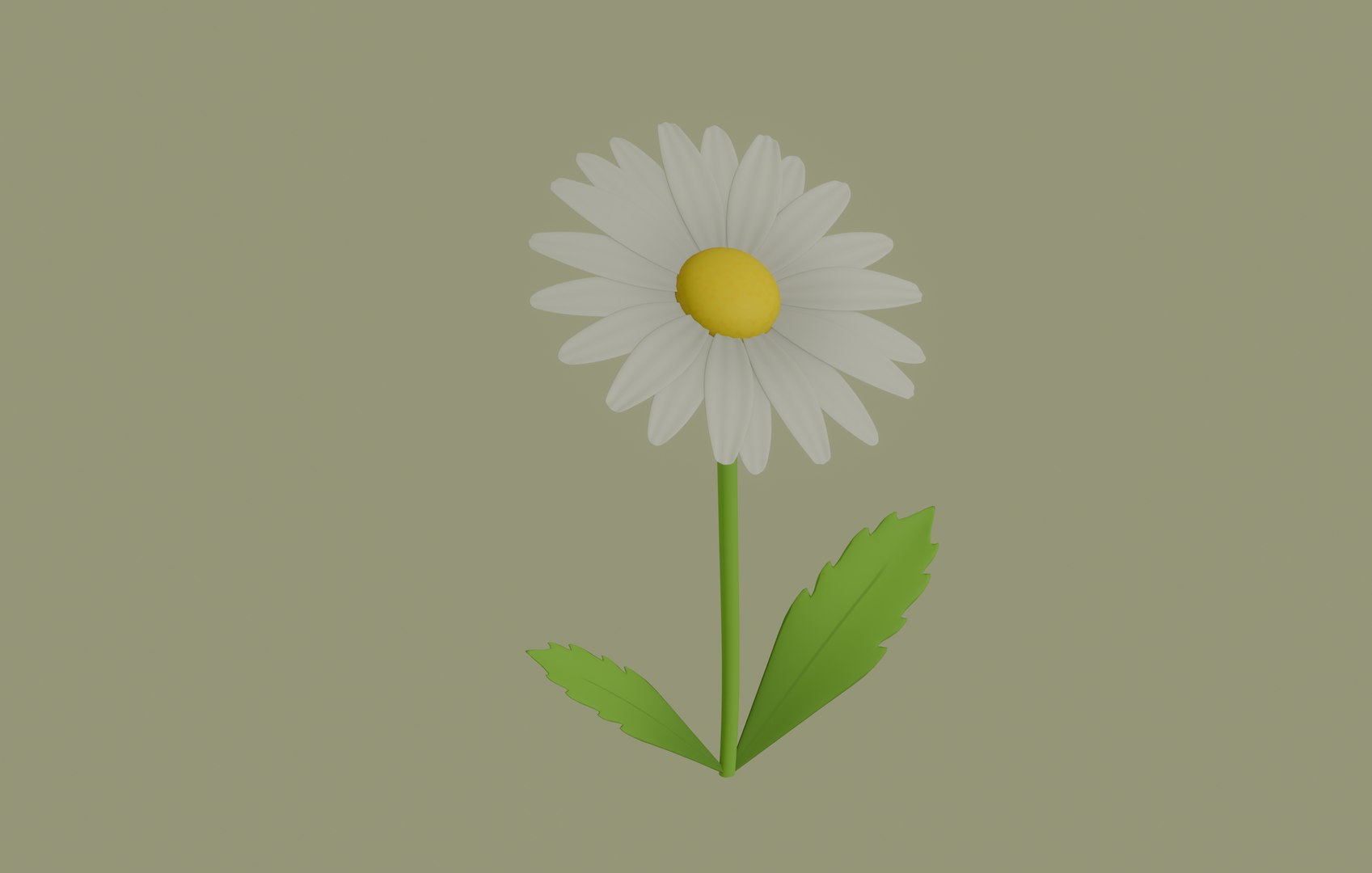 3D Daisy Flower - TurboSquid 2057982