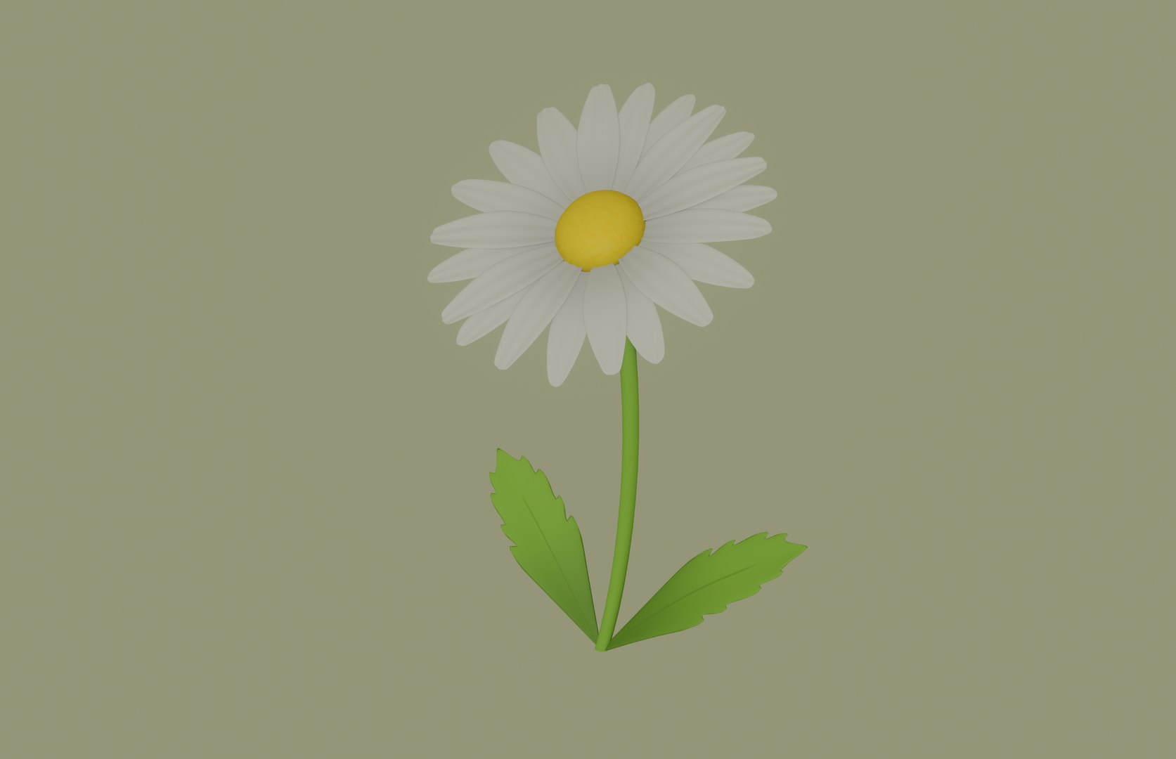 3D Daisy Flower - TurboSquid 2057982