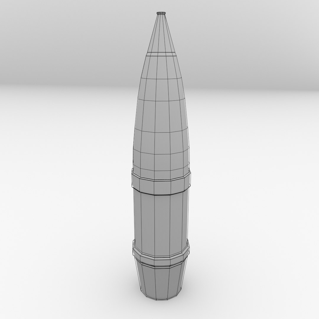 m107 shell 3d model