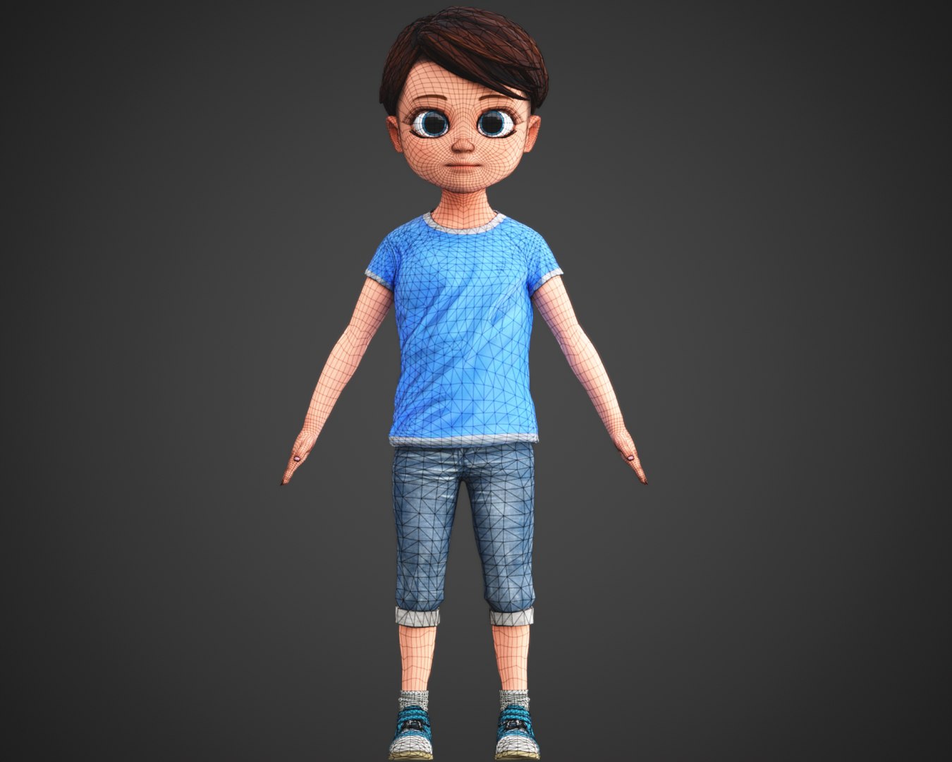 3D Stylized Cartoon Boy Character Rigged - TurboSquid 2078550