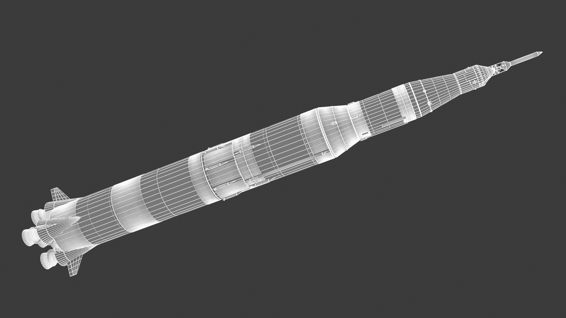 7 nasa space rocket 3D model - TurboSquid 1575813