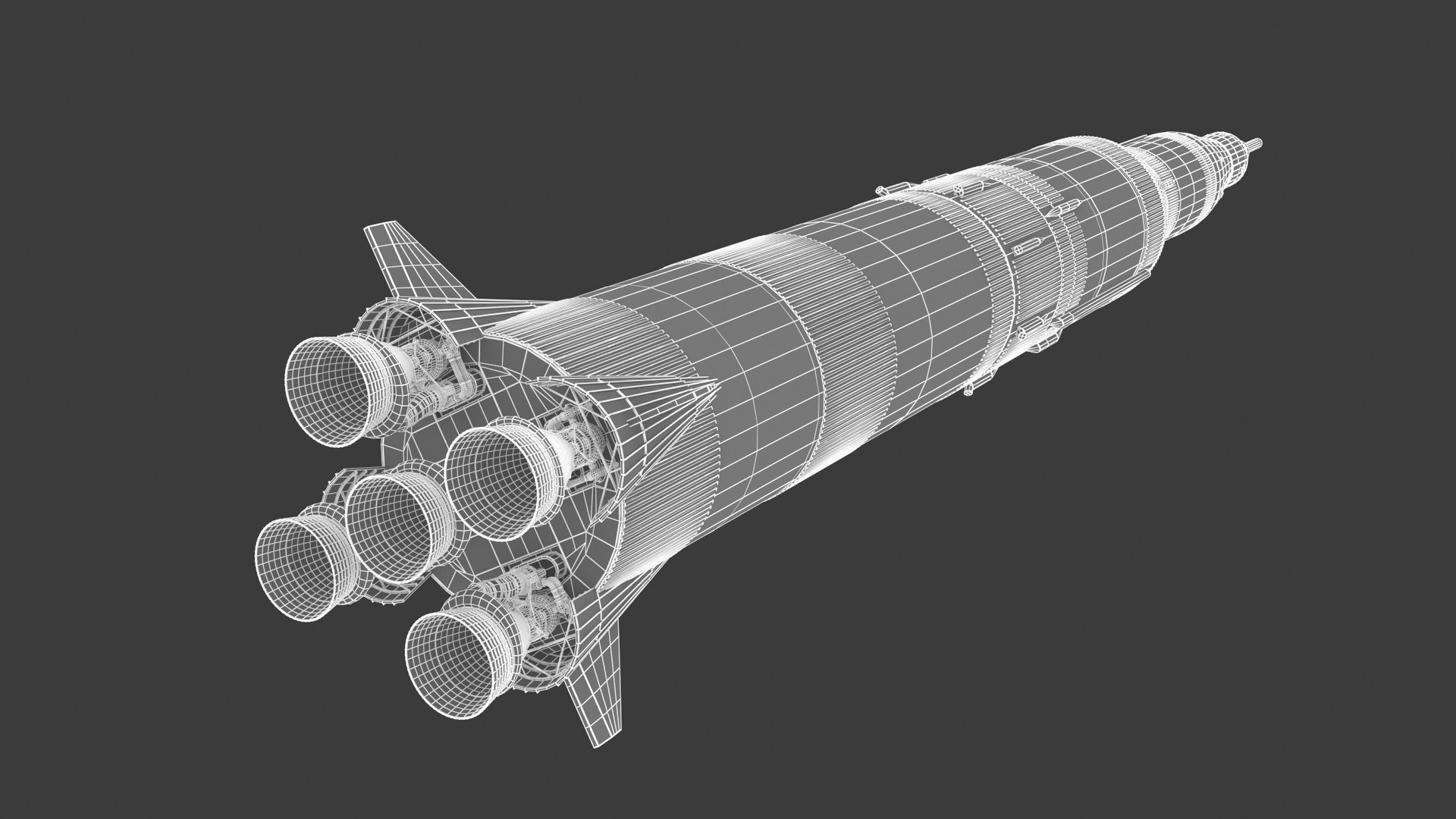 7 nasa space rocket 3D model - TurboSquid 1575813