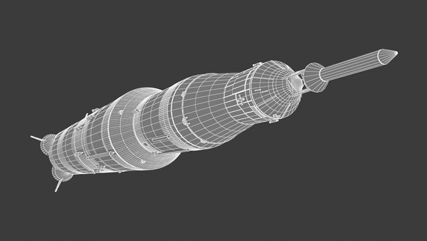 7 nasa space rocket 3D model - TurboSquid 1575813