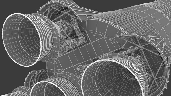 7 nasa space rocket 3D model - TurboSquid 1575813