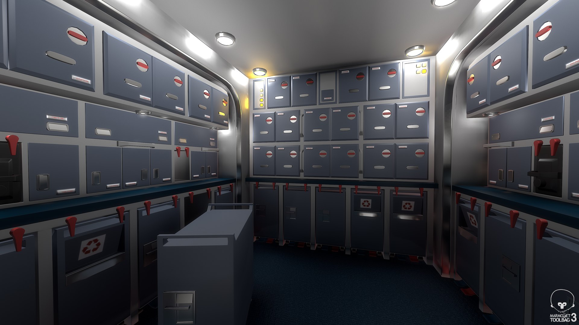 3D Airplane Interior - TurboSquid 1475659