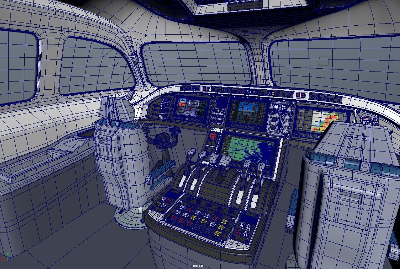 3D Airplane Interior - TurboSquid 1475659