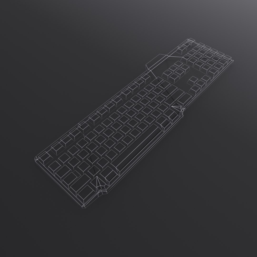 Qwerty Keyboard 3d Model