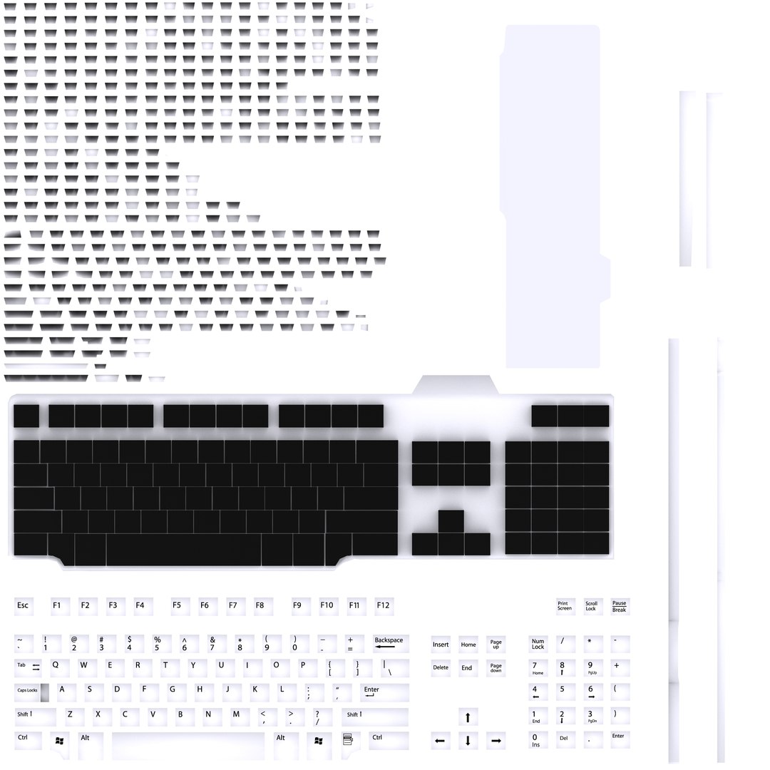 Qwerty Keyboard 3d Model