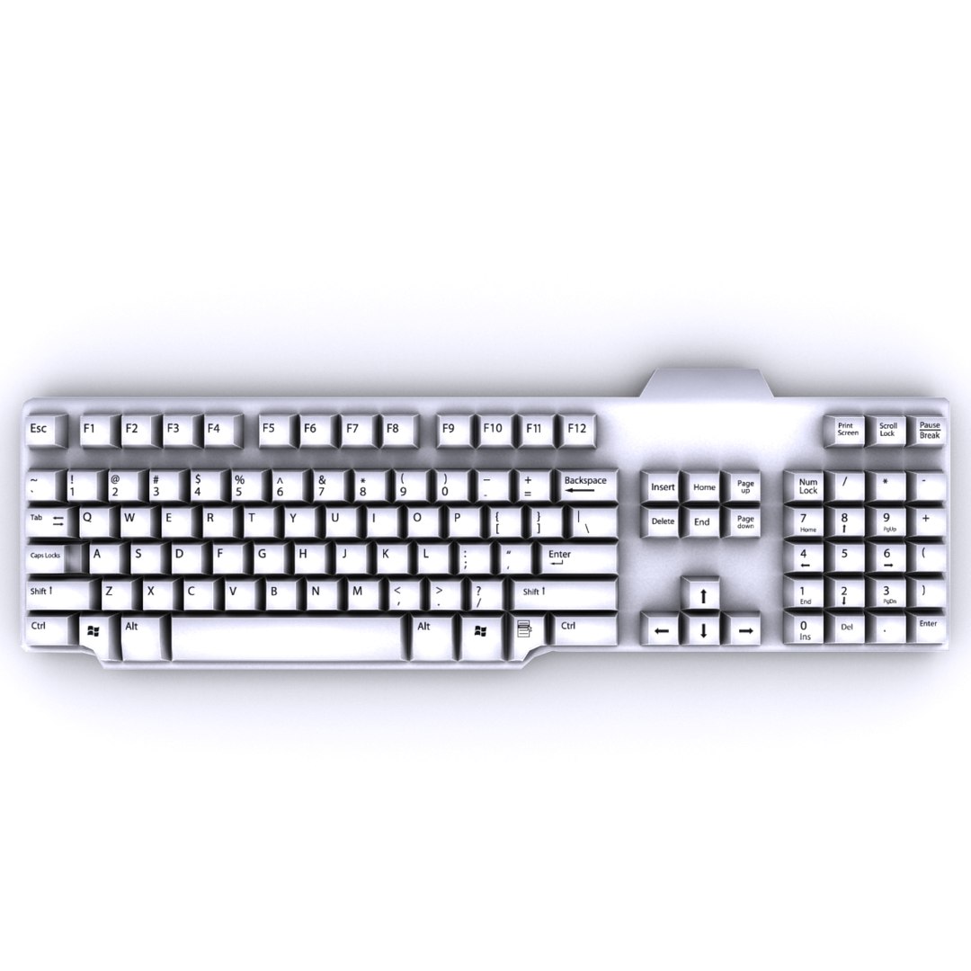 Qwerty Keyboard 3d Model