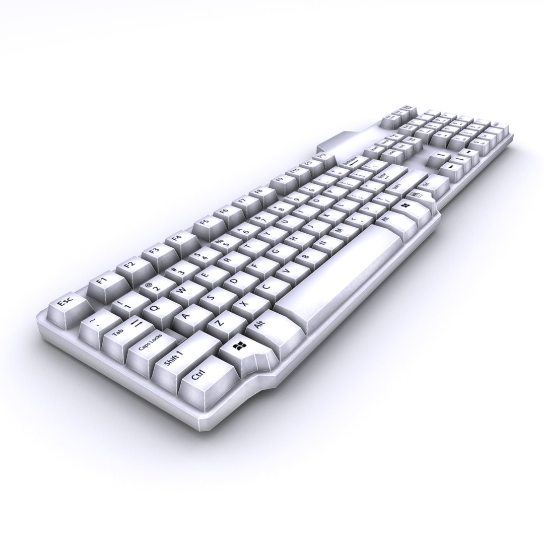 Qwerty Keyboard 3d Model
