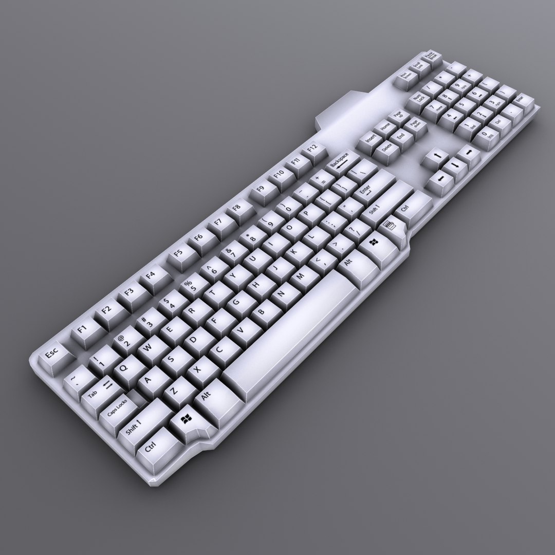 Qwerty Keyboard 3d Model
