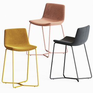 3D model aston counter stool minotti - TurboSquid 1569873