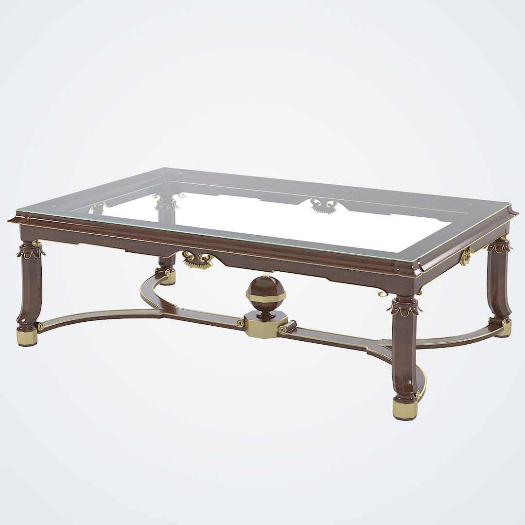 3ds max classical coffee table