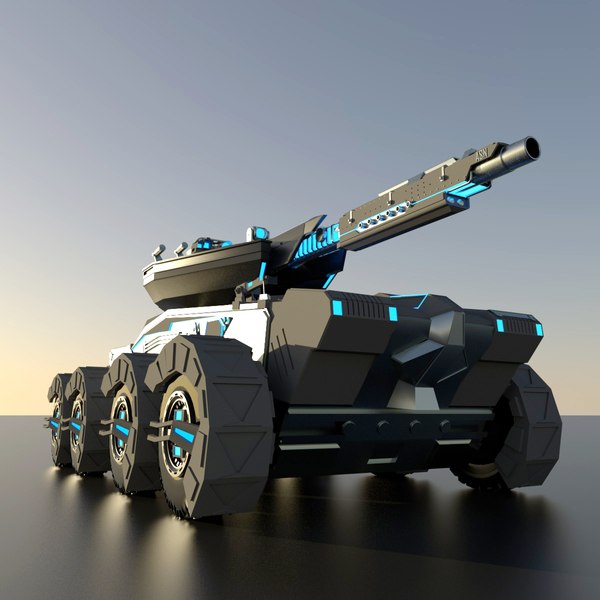 3D model futuristic tank - TurboSquid 1375896