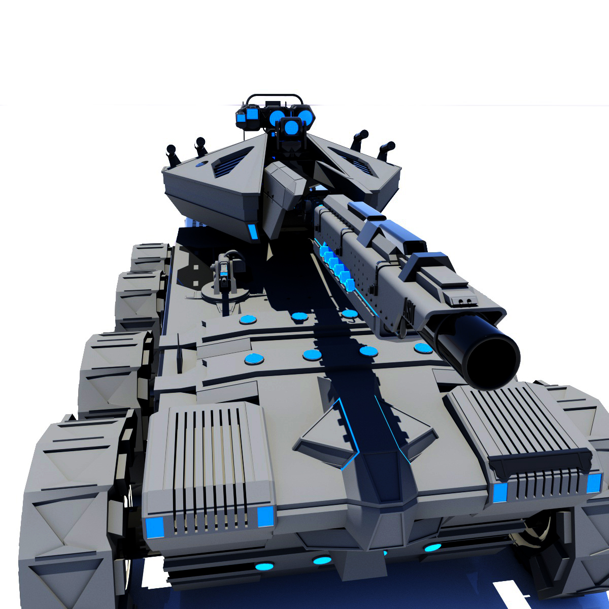 3D model futuristic tank - TurboSquid 1375896