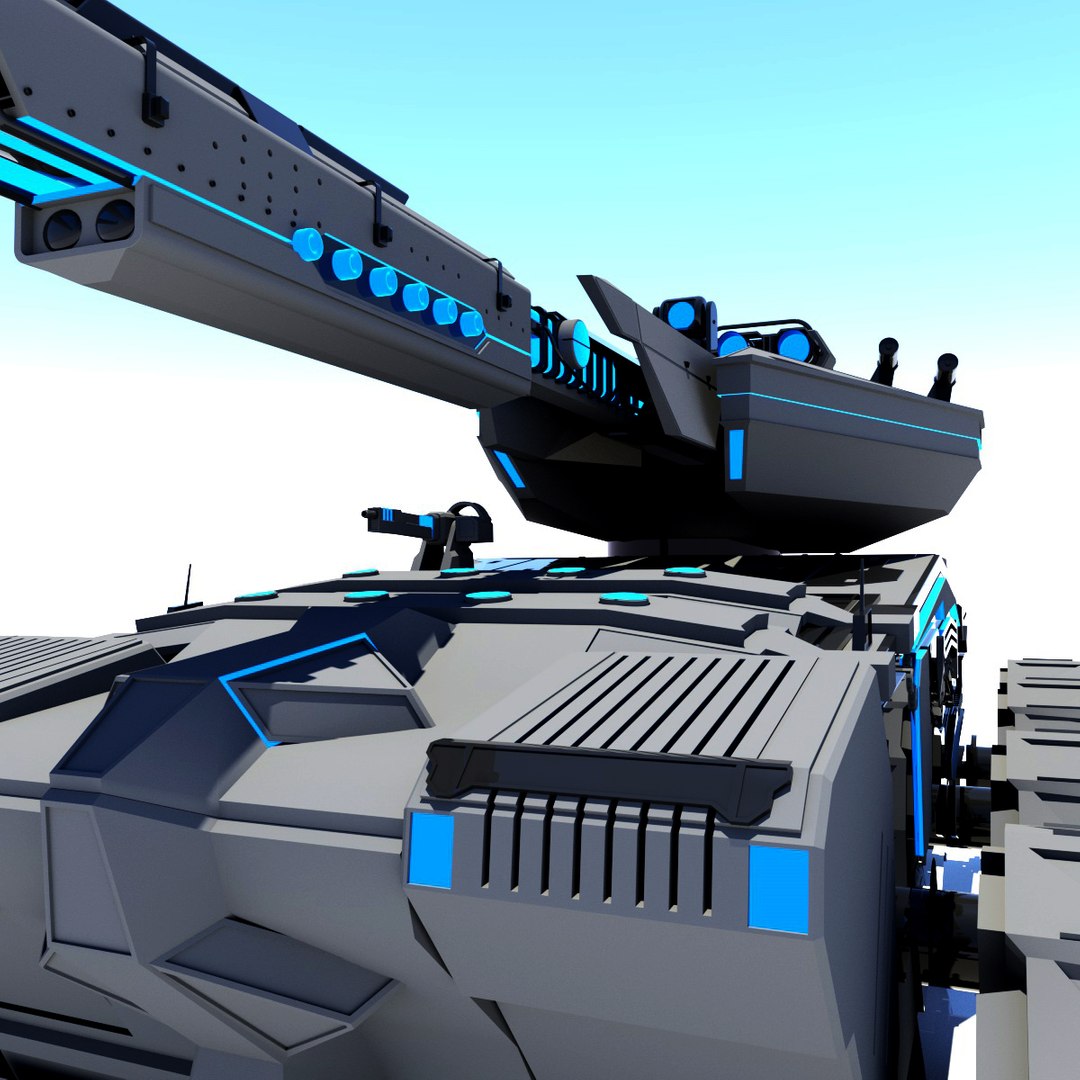 3D Model Futuristic Tank - TurboSquid 1375896
