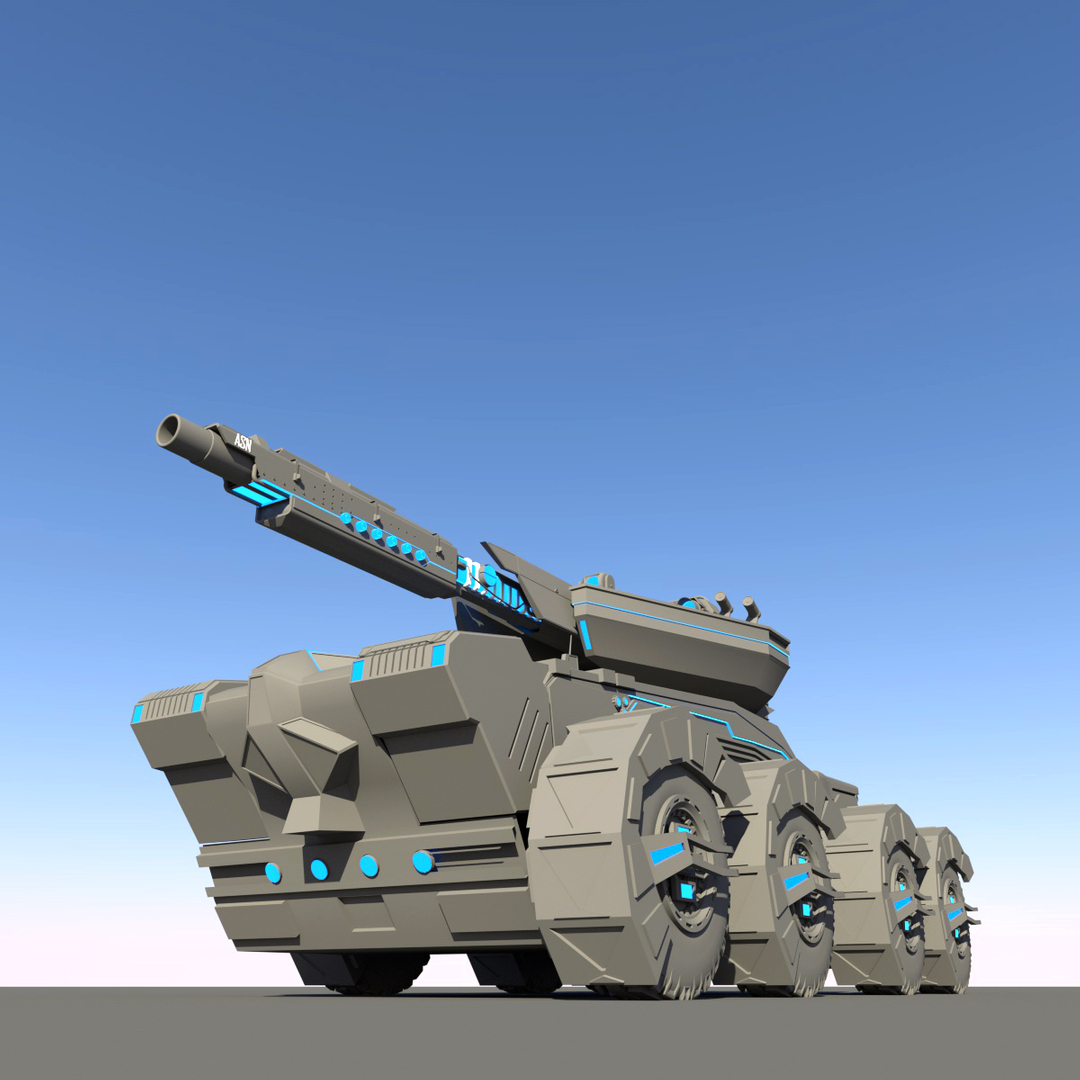 3D model futuristic tank - TurboSquid 1375896