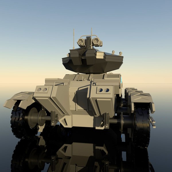 3D model futuristic tank - TurboSquid 1375896
