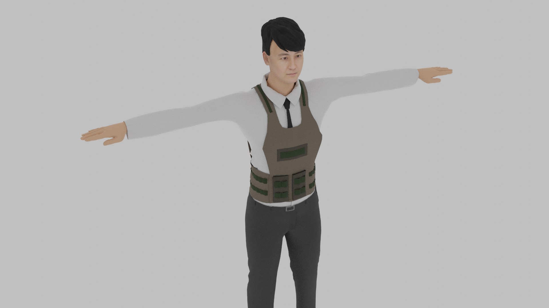 Security Guard Model - TurboSquid 2021557