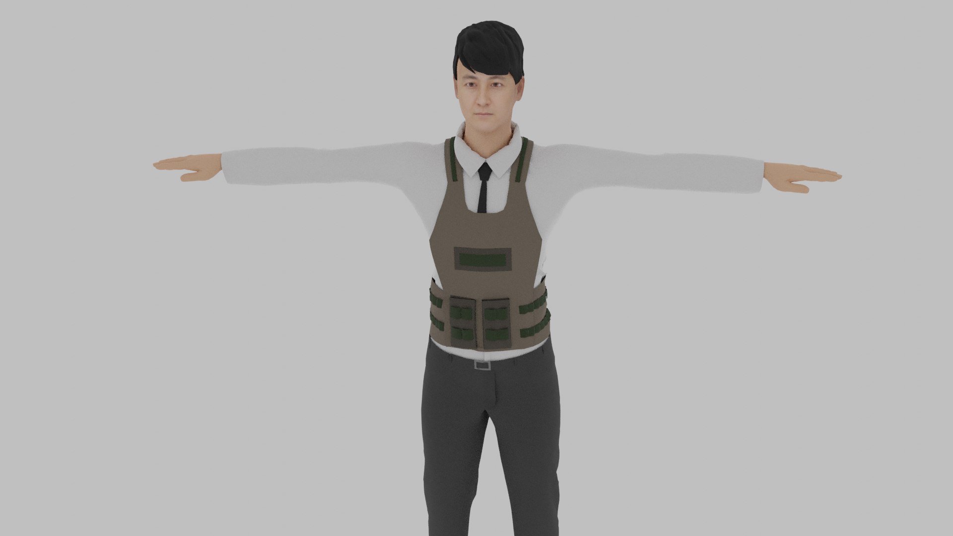Security Guard Model - TurboSquid 2021557