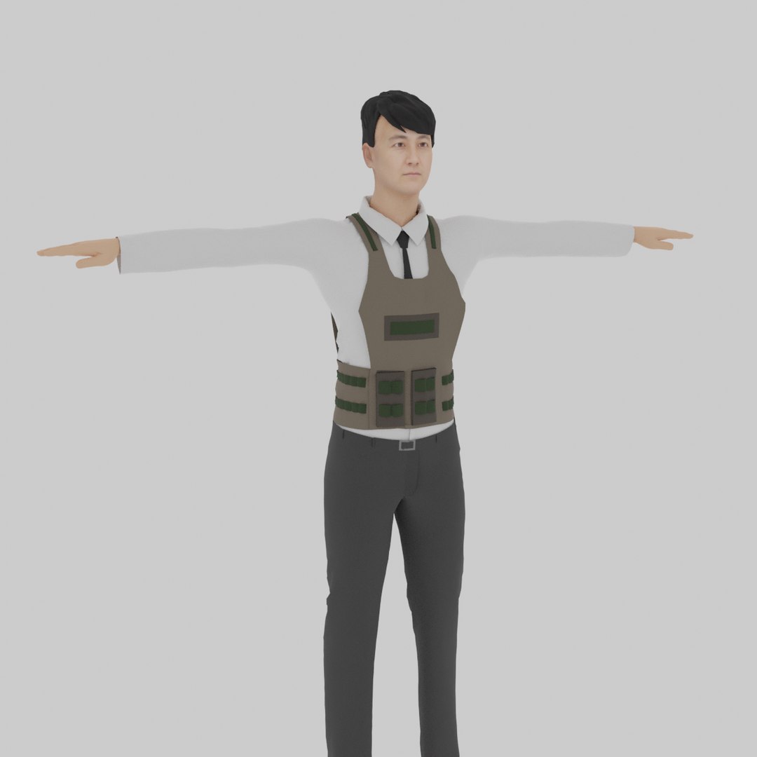 Security Guard Model - TurboSquid 2021557