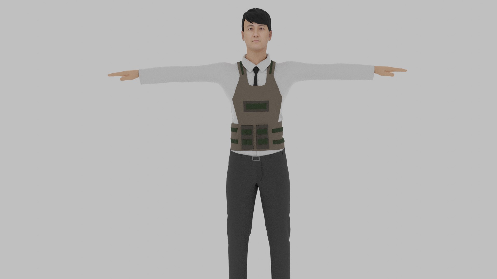 Security Guard Model - TurboSquid 2021557