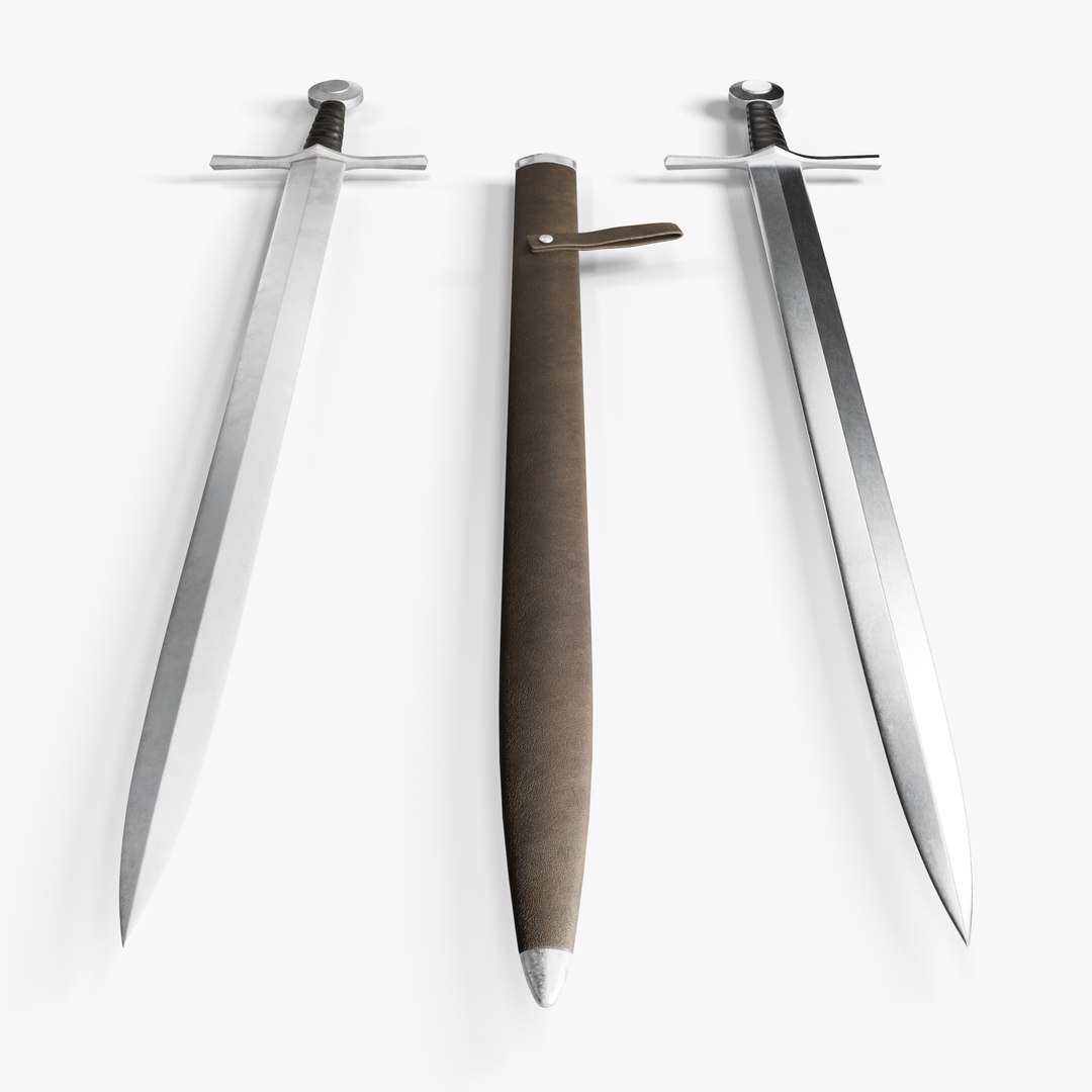 Medieval Sword 05 Plus Old Texture And Sheath 3D Model - TurboSquid 2043089