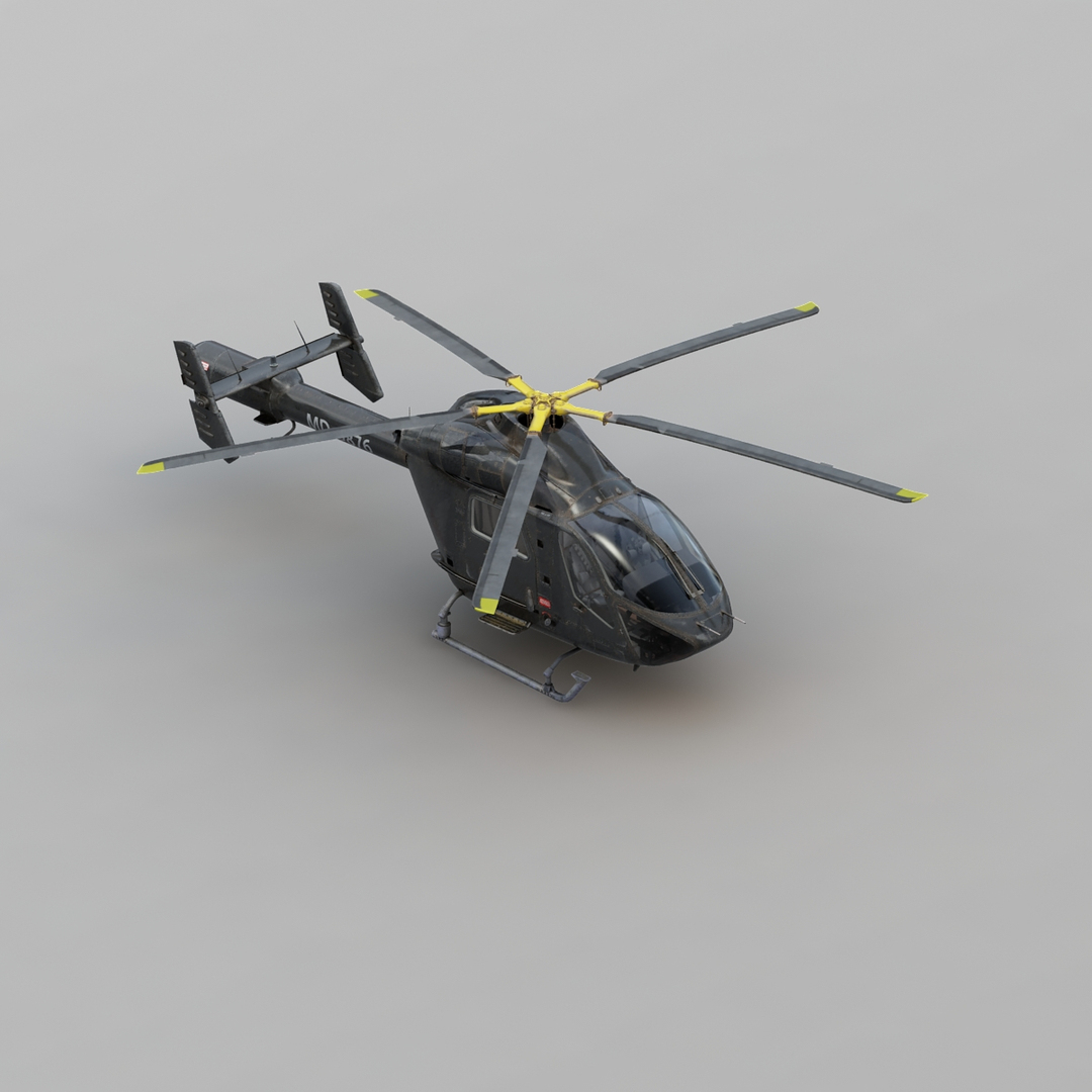 Max Md902 Black Helicopter