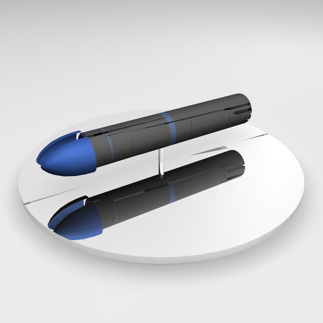 Chinese Ballistic Missile Jl-2 3d 3ds