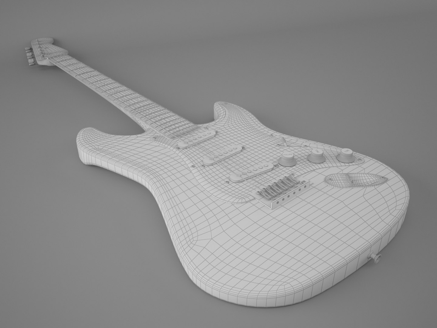 3d Instrument Guitar Model