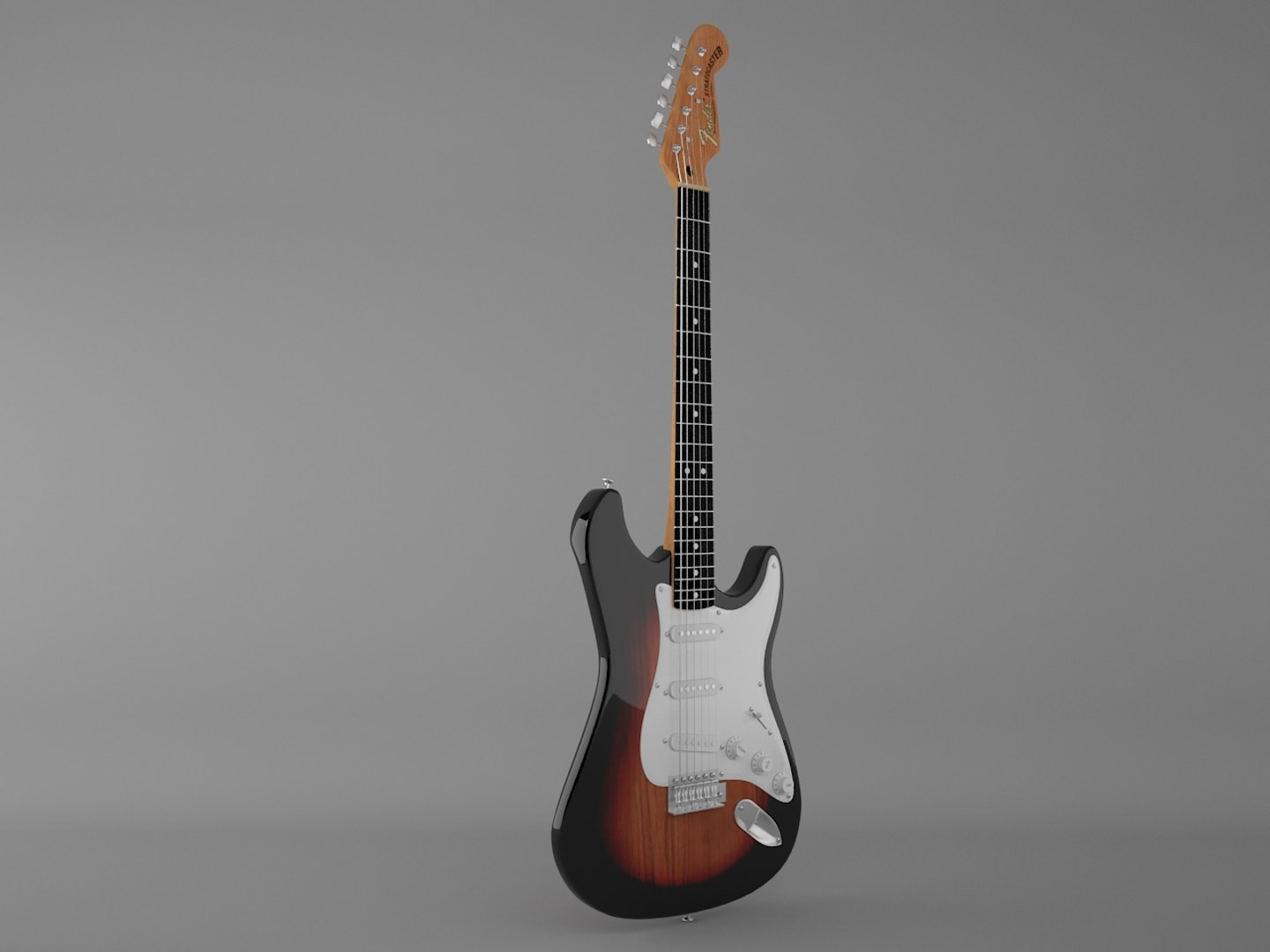 3d Instrument Guitar Model
