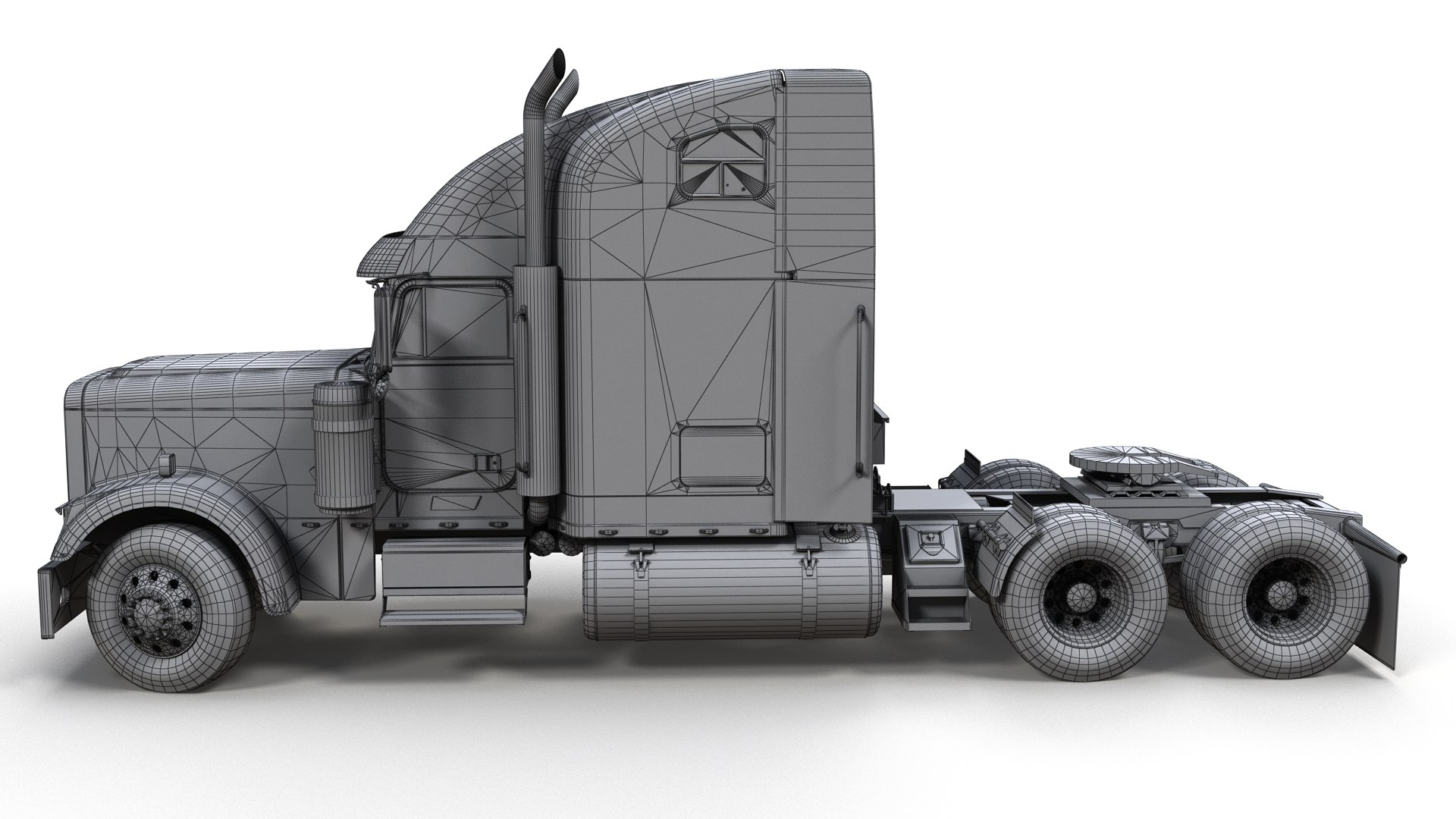 3D Freightliner Classic XL semitruck - TurboSquid 2043835