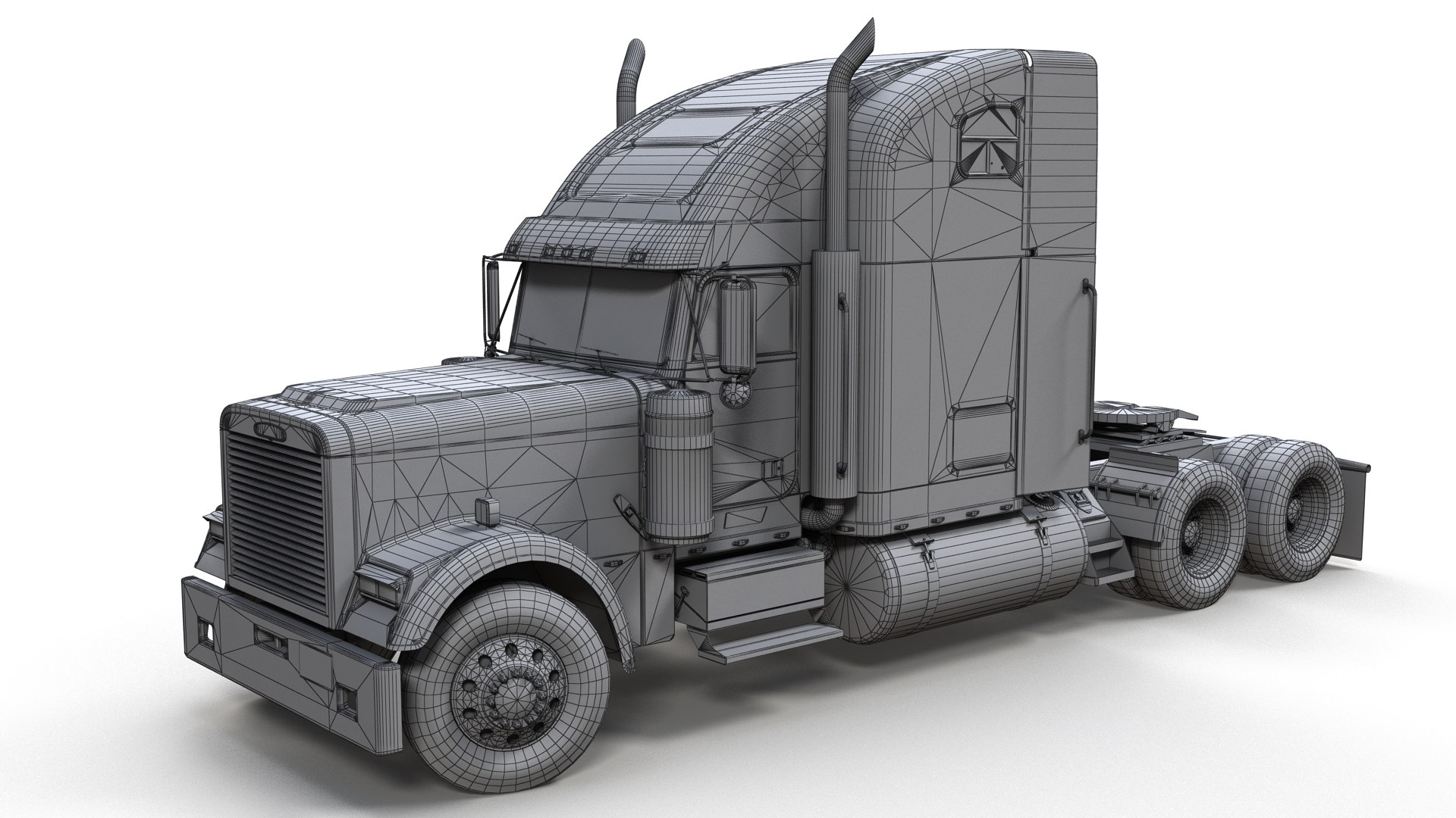 3D Freightliner Classic XL semitruck - TurboSquid 2043835