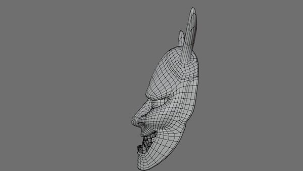 Kabuki mask 3D model - TurboSquid 1543077