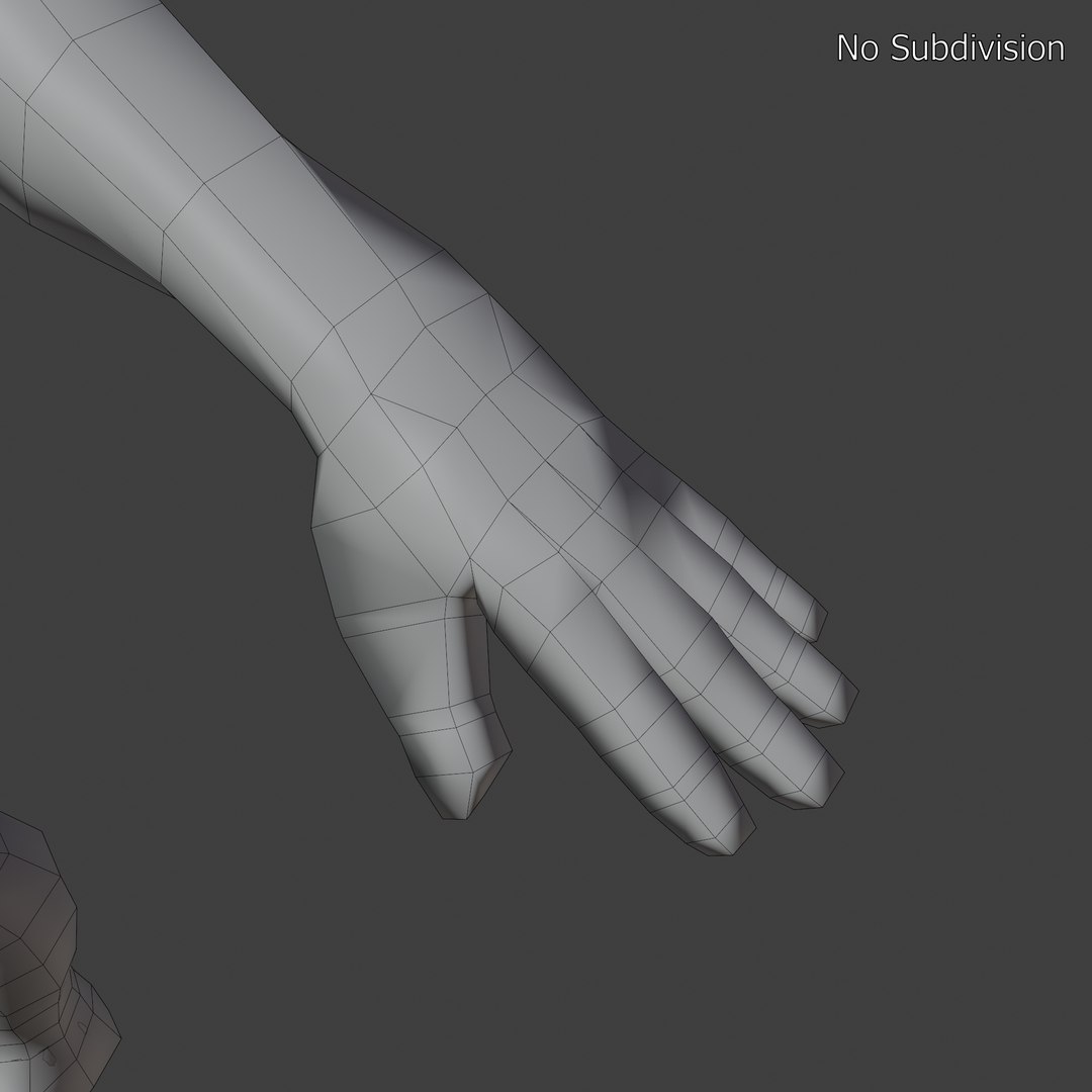base mesh male characters 3d model