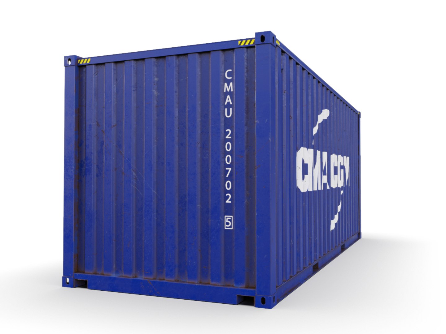 Shipping Container Cma-cgm 20 Feet 3D - TurboSquid 1618279