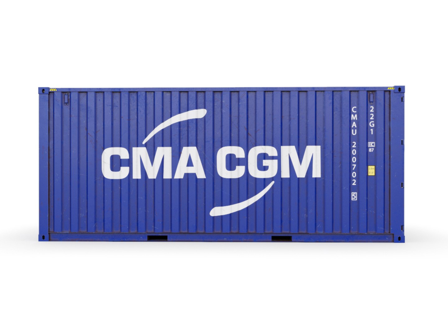 Shipping Container Cma-cgm 20 Feet 3D - TurboSquid 1618279
