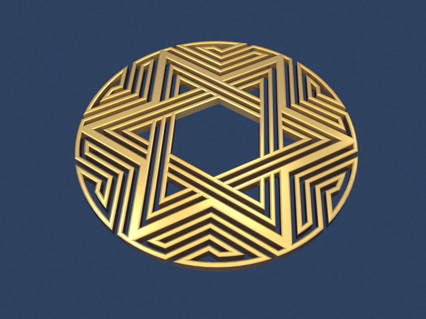 Star David Medallion 3D - TurboSquid 1429789
