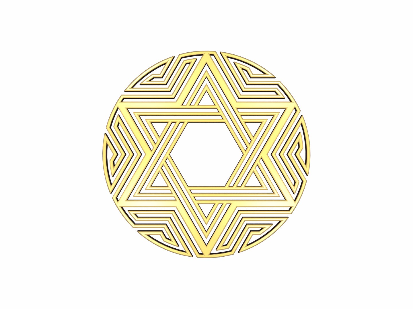 Star David Medallion 3D - TurboSquid 1429789