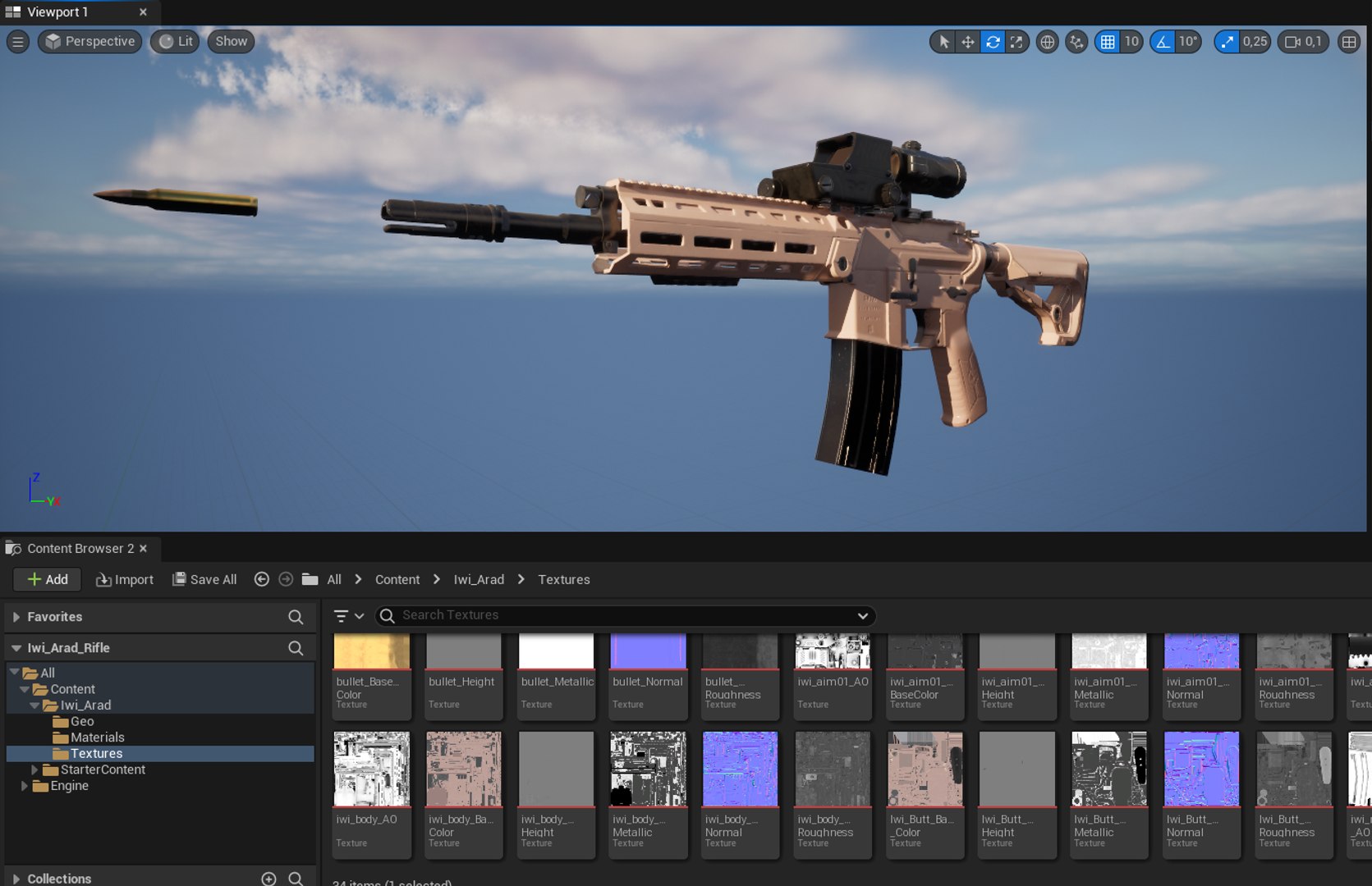 3D Model IWI Arad Rifle - TurboSquid 2170321