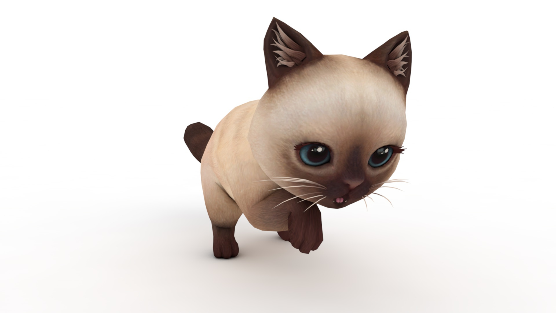 3D Cute Cartoon Cat 3D Model - TurboSquid 2007824