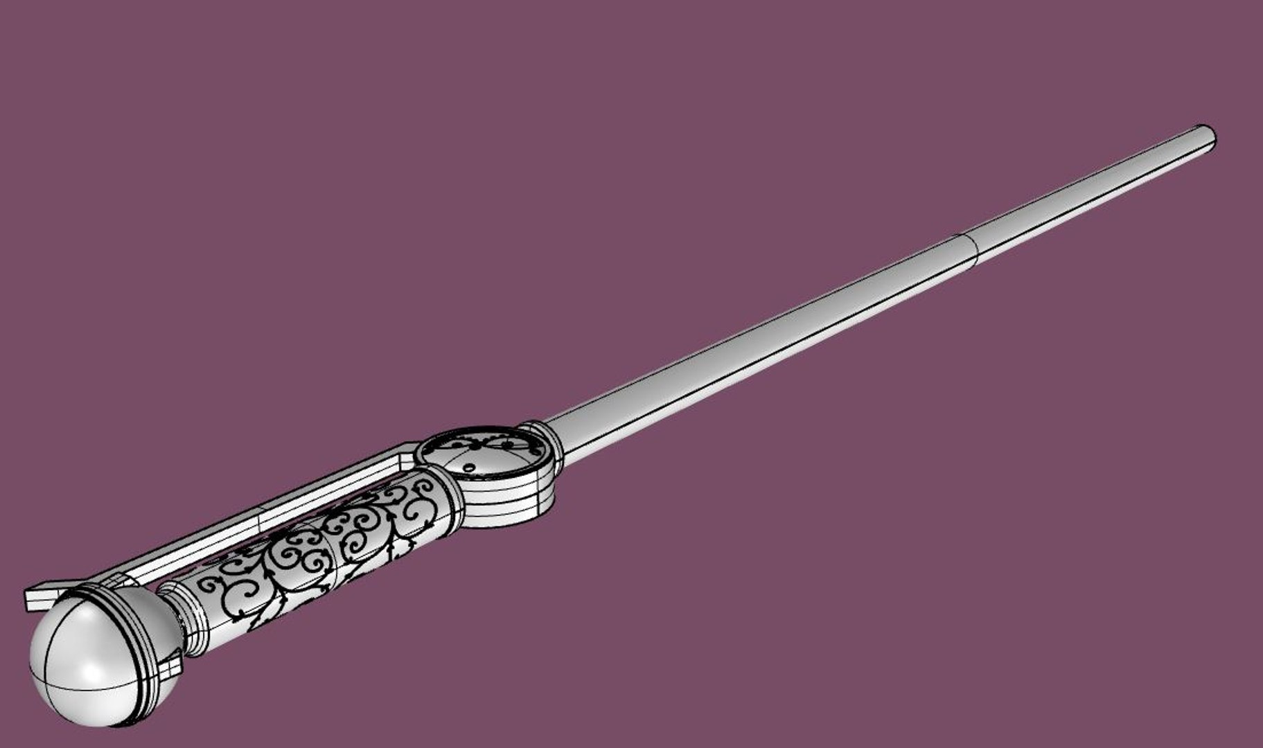 3D Model Ozpins Cane - TurboSquid 1483813