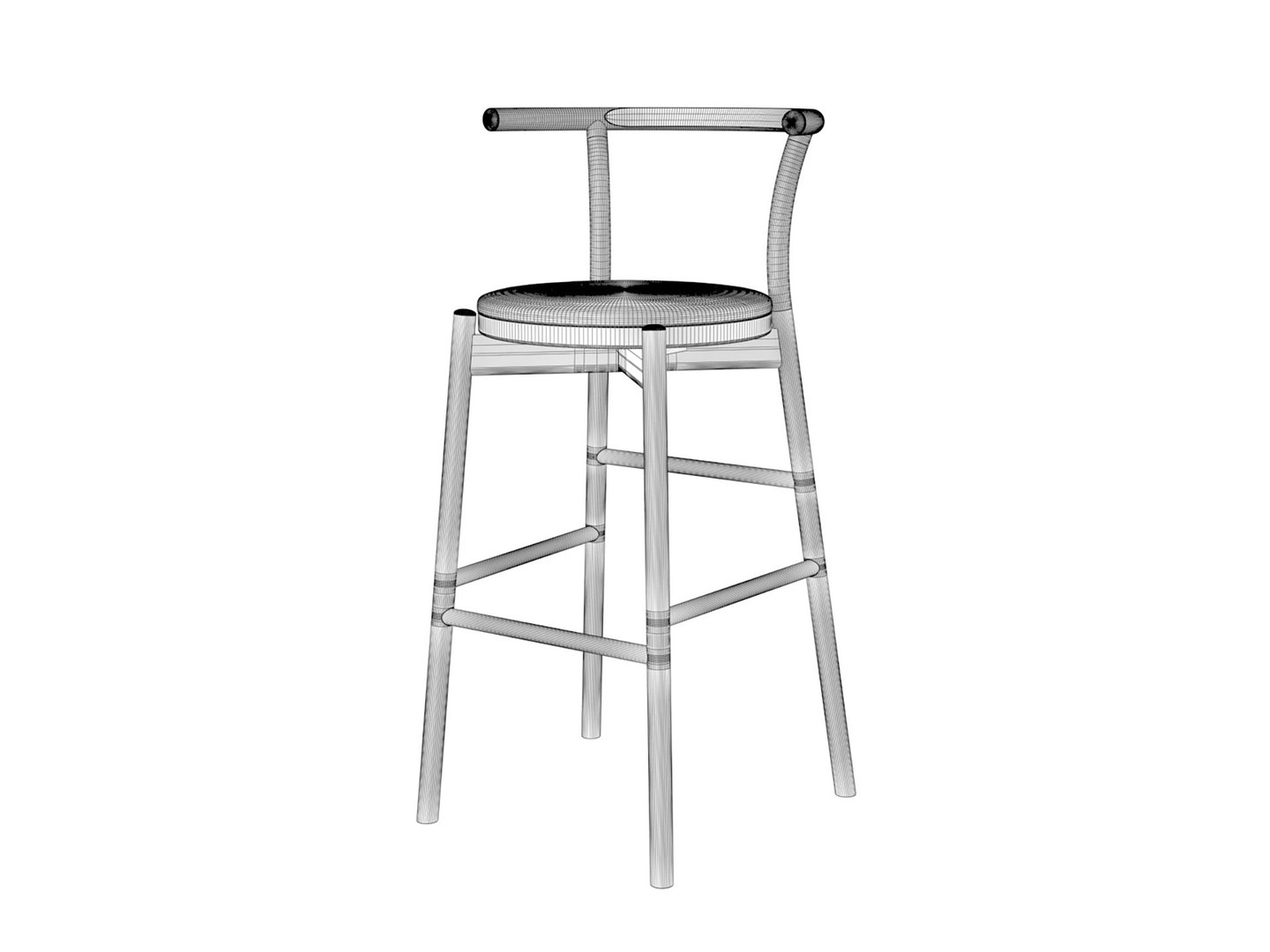 3D Kotan High Chair - TurboSquid 2186005
