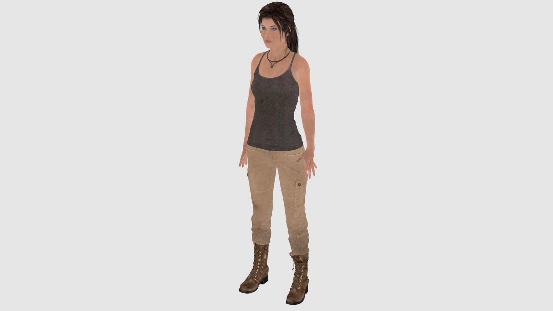LARA CROFT - RIGGED - PBR 3D Model - TurboSquid 1740242