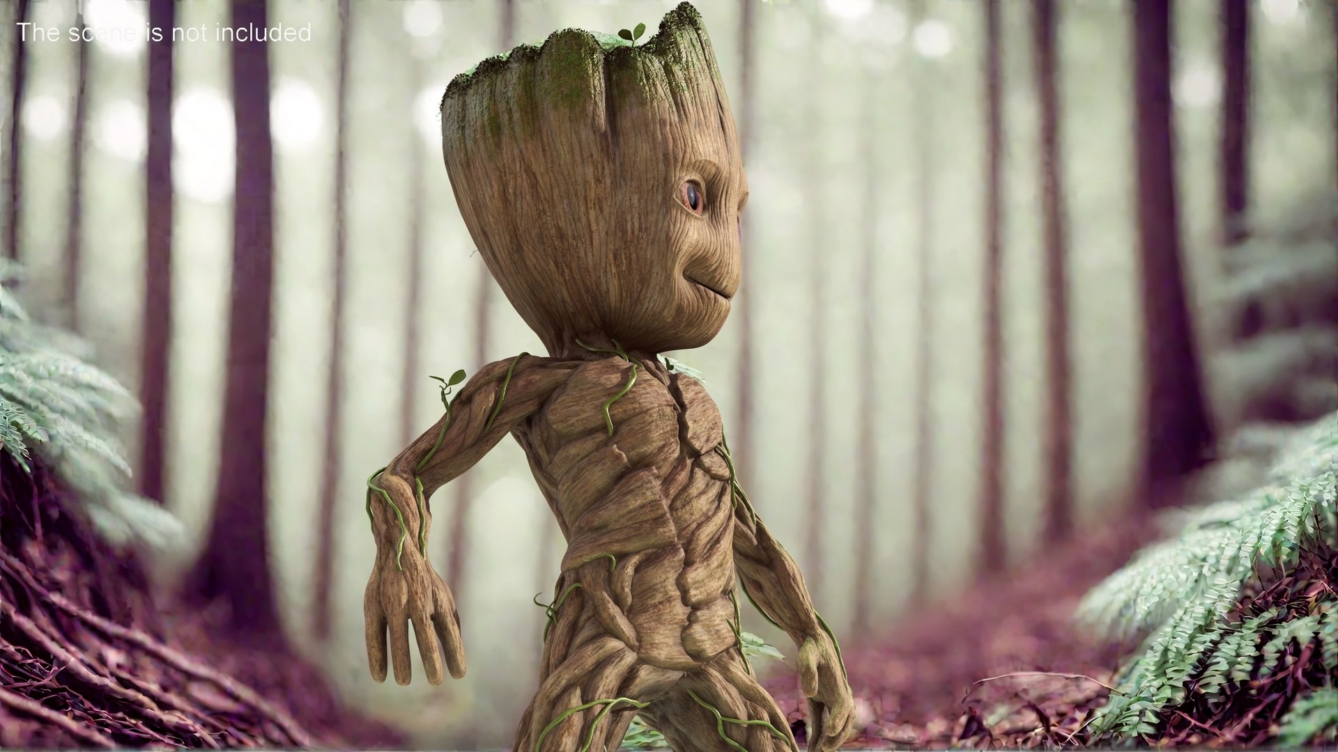 Little Groot Character In Standing Pose 3D Model - TurboSquid 2269730