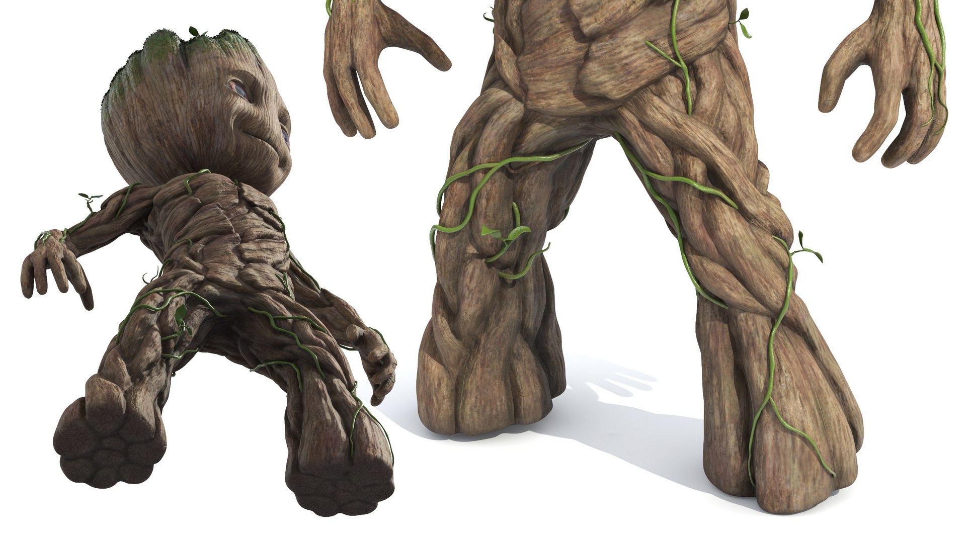 Little Groot Character In Standing Pose 3D Model - TurboSquid 2269730