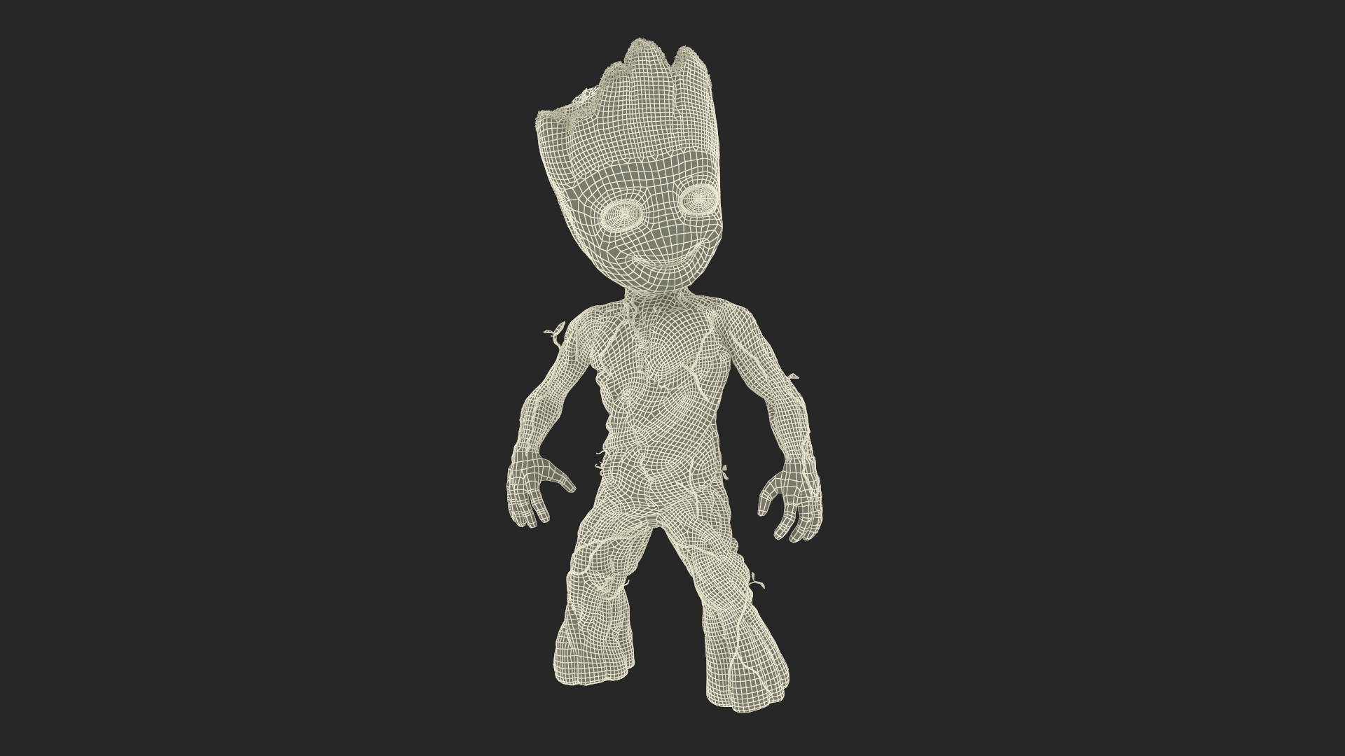 Little Groot Character In Standing Pose 3D Model - TurboSquid 2269730